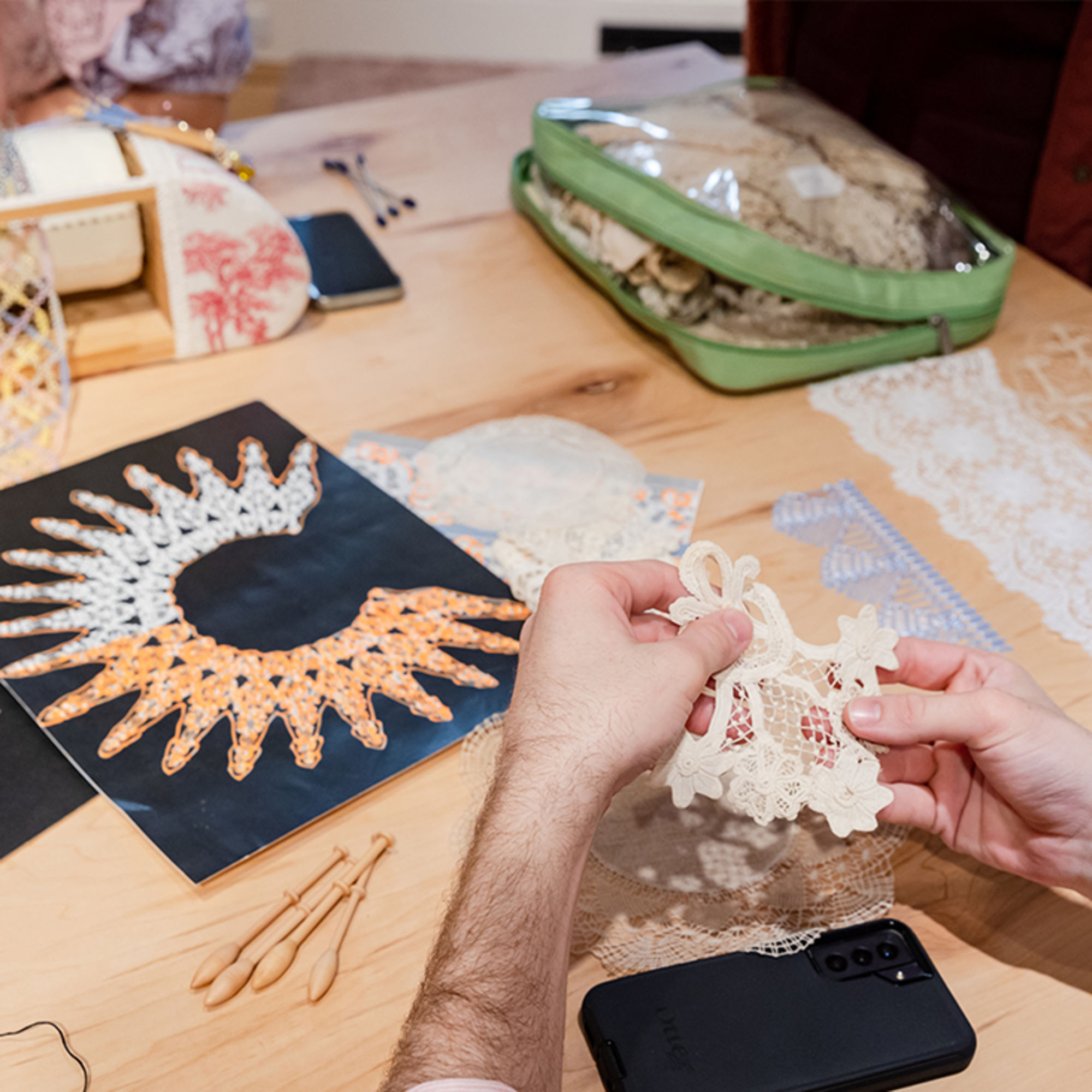 Textile Handling Session - Bard Graduate Center